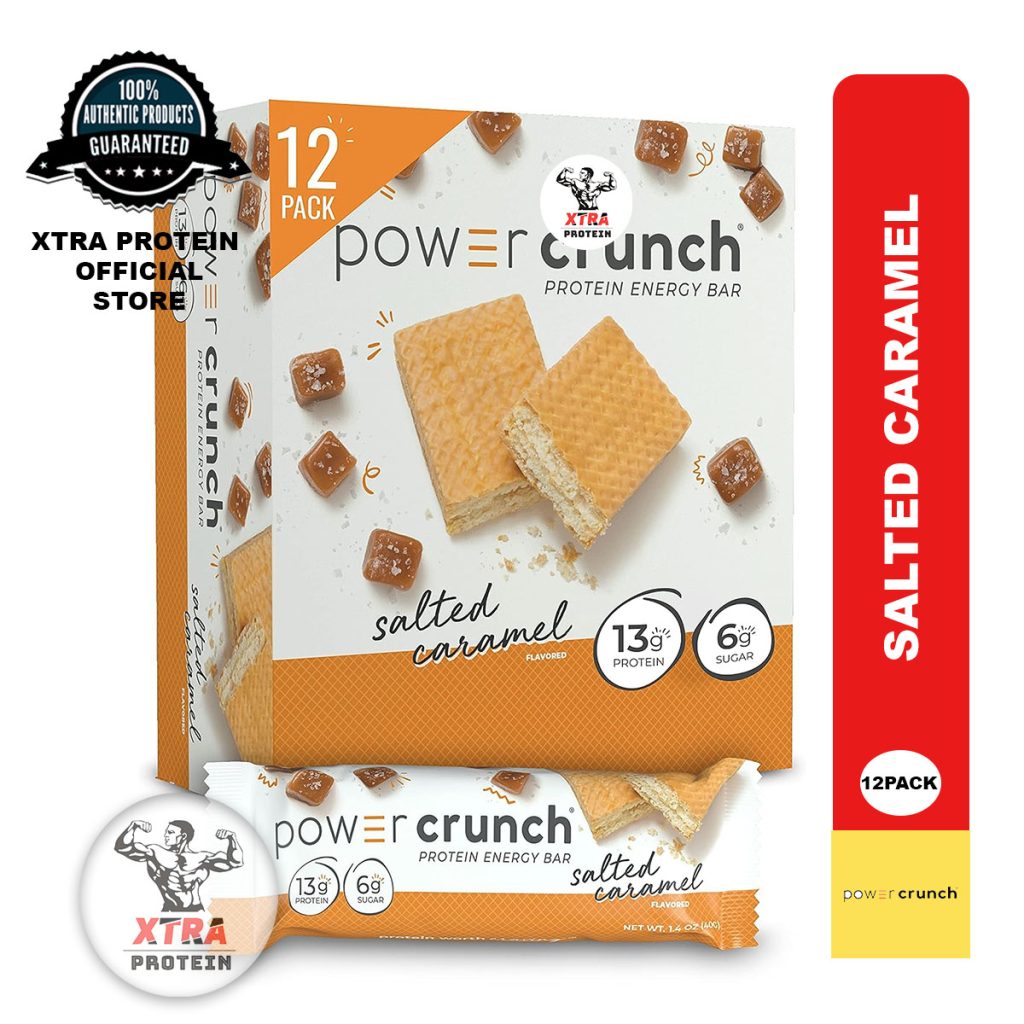 Power Crunch Protein Wafer Salted Caramel (40g) 12 Pack - XTRA PROTEIN