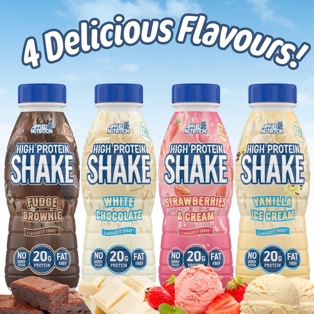 Applied Nutrition High Protein Shake White Chocolate (330ml) 8 Pack ...