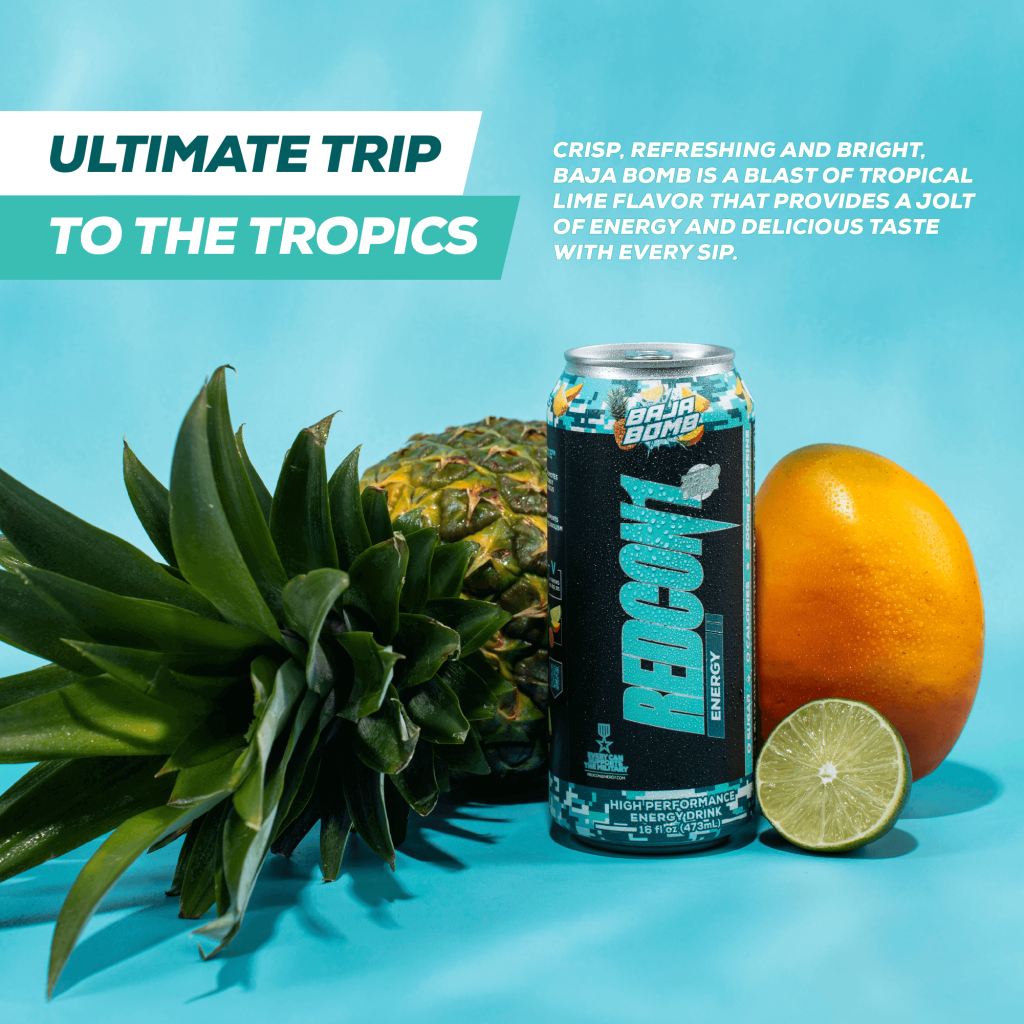 Redcon1 Energy Drink Baja Bomb (473ml) 12 Pack – Xtra Protein Supplements Store