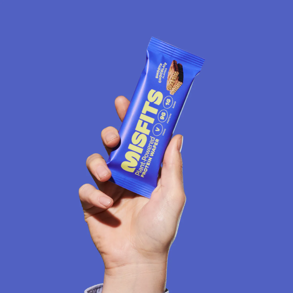 Misfits Vegan Protein Wafer Smooth Chocolate (37g) 12 Pack – Xtra ...