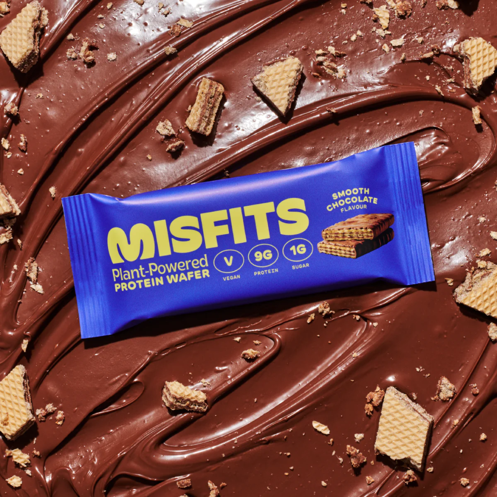 Misfits Vegan Protein Wafer Smooth Chocolate (37g) 12 Pack – Xtra ...
