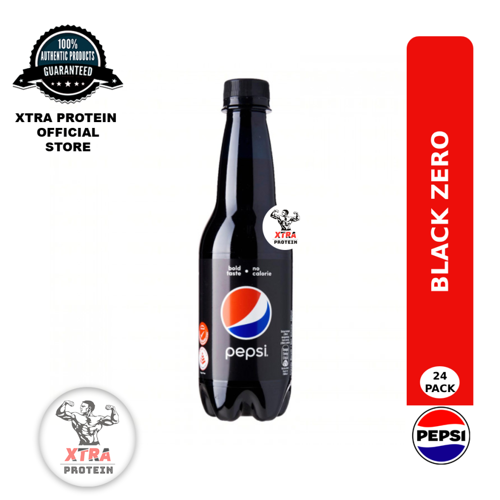 Pepsi Black Zero Sugar (400ml) 24 Pack – Xtra Protein Supplements Store